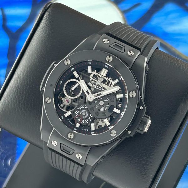 [WTS] Hublot Meca-10 Big Bang Black Magic 10 Day Ceramic Skeleton 45mm ...