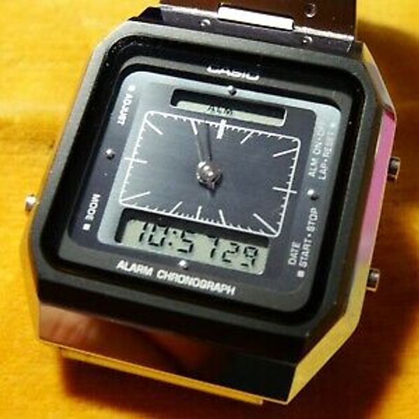 VINTAGE CASIO RARE 1980 MEMORY DAY ALARM MODULE (302) AQ-101 NOS MINT ...