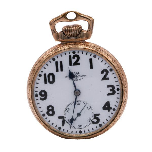 Ball Official Standard 10k Gold Filled 999P Grade 21 Jewel Pocket Watch ...