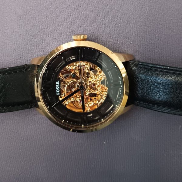 Fossil - ME3210, GOLD/BLACK, 44MM Automatic Watch. Working ...