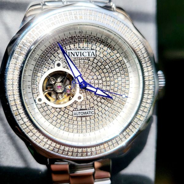 INVICTA Grand Diver Diamond 47mm Open-Heart Automatic Pave 2.05Ct Menâ ...