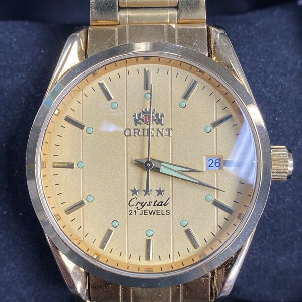 Orient Crystal 21 jewels automatic watch 35 Mm Crystal Runs ...