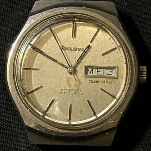 BULOVA Set-O-Matic Dual Day Automatic Watch -Vintage - N9 | WatchCharts ...