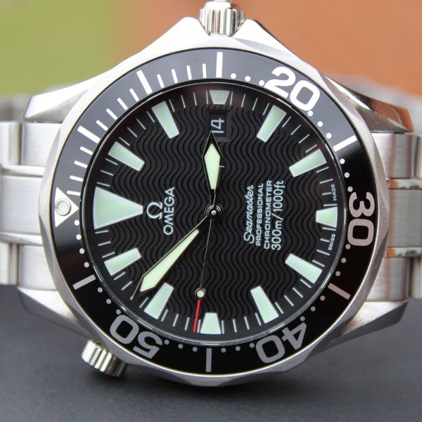 Omega Seamaster Pro 300M SMP 2254.50 Black Wave Sword Hands 41mm Auto ...