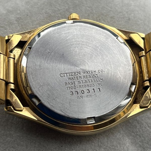 1993 Men's Citizen CQ 1102-R19823 Quartz Day Date Battery Wristwatch. G ...