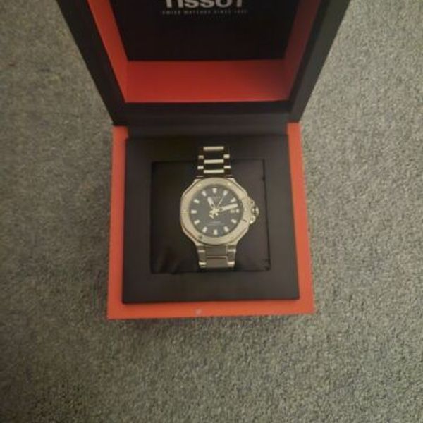 Tissot T-Race Powermatic 80 41mm Blue Dial Stainless Steel Watch ...