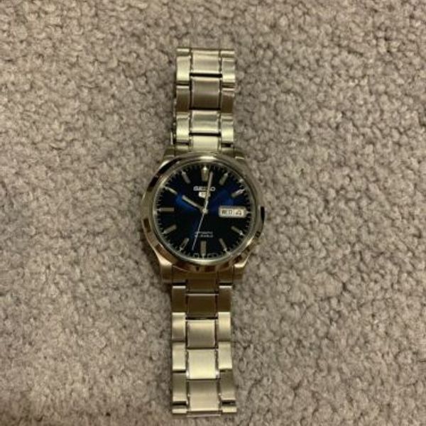 Seiko 5 Blue Dial Stainless Steel Men's Watch SNK793 | WatchCharts ...