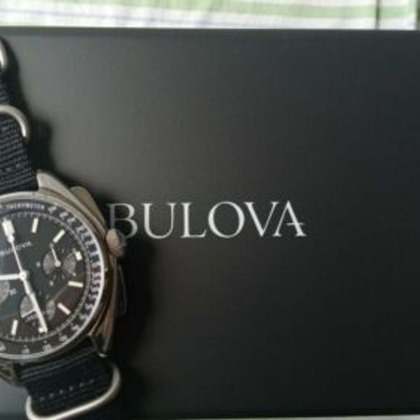 Bulova Lunar Pilot Moon Watch 96A225 UHF NASA Precisionist chronograph ...