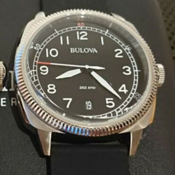 Mens Bulova UHF Military Watch Ultra High Frequency 96b229 96b230 ...