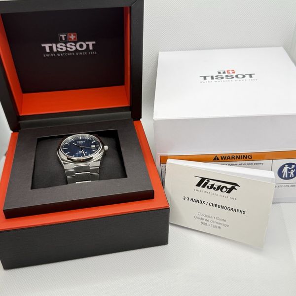 Tissot PRX Powermatic 80 Automatic Watch 40mm Blue Dial T137407A ...