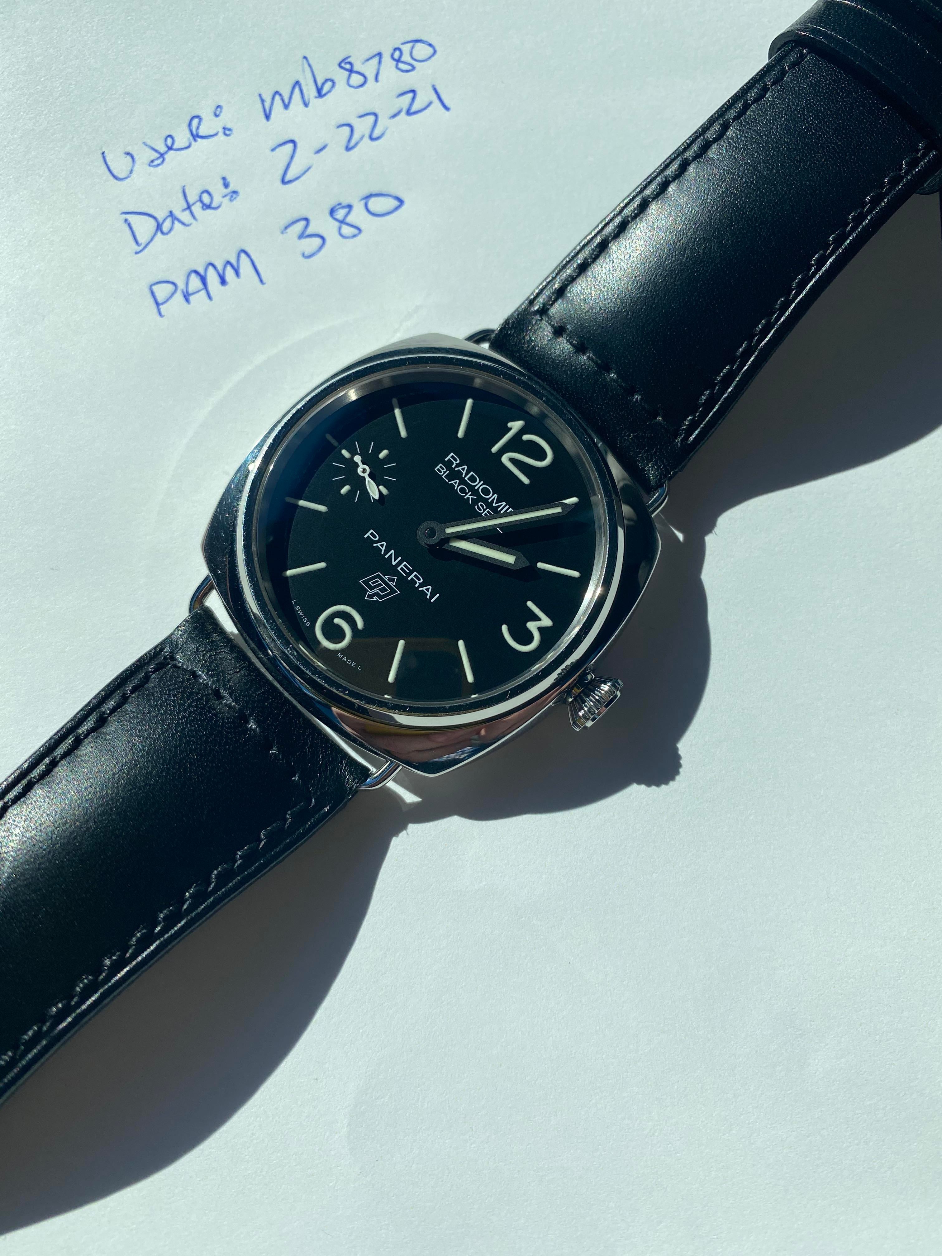 [WTS] Panerai Radiomir PAM 380 Black Seal FULL set plus extras ...