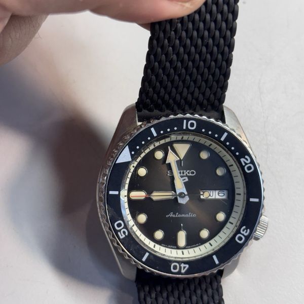 Seiko 5 SRPD73K2 Suit Style Black Dial Men's Automatic Watch 4R36-07G0 ...