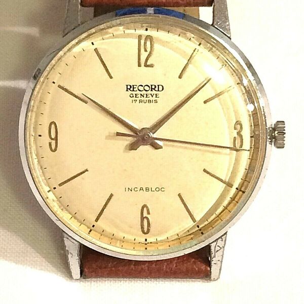 Vintage Swiss RECORD GENEVE ( by LONGINES ) Mens Dress Watch | WatchCharts
