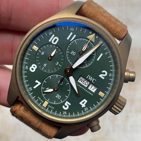 [WTS] IWC Spitfire Pilots Watch — BRONZE Case x Green Dial ...
