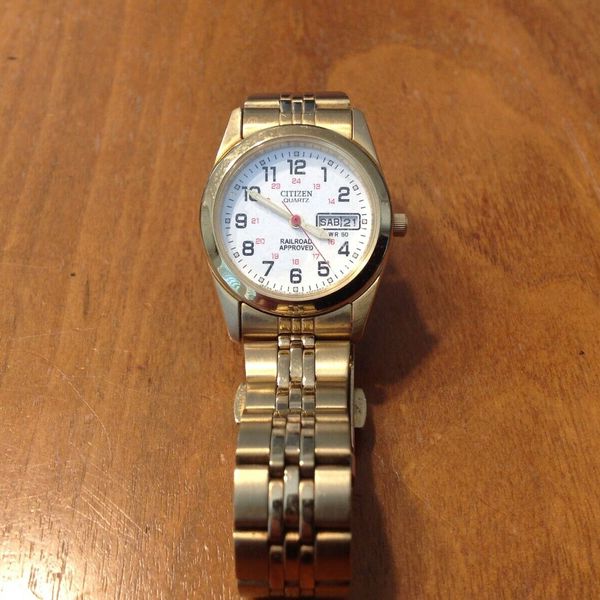 Citizen Women's Ladies Vintage Railroad Approved Quartz Watch Model ...