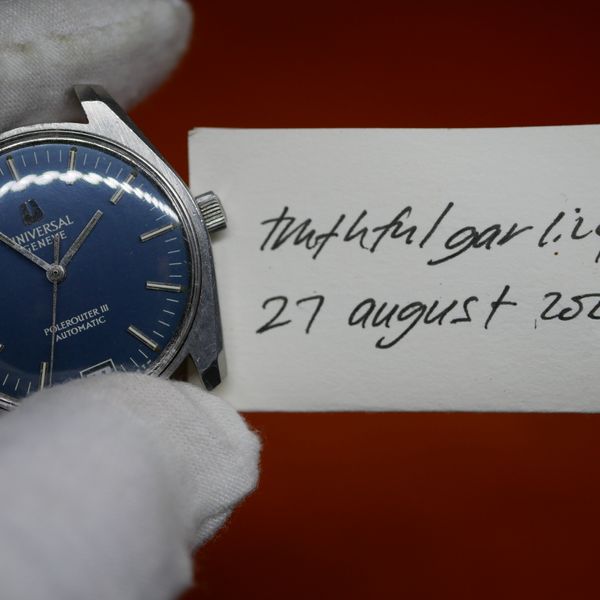 [WTS] Rare Universal Geneve Polerouter III Blue Dial | WatchCharts ...