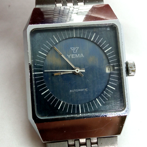 YEMA Automatic Square Vintage 1970 Rare Watch 30mm | WatchCharts ...