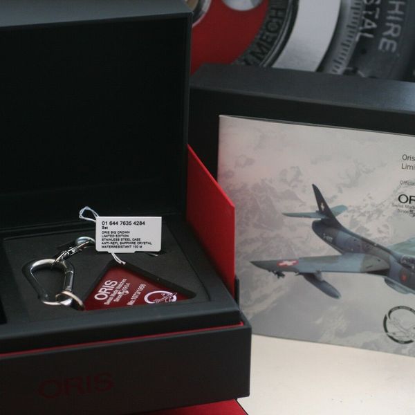 Oris Swiss Hunter Team Limited Edition 01 644 7635 4284 46mm Full Set New Strap | WatchCharts ...