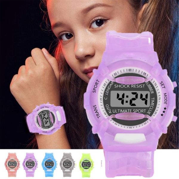 Candy Wrist Watch Kids Digital Watches LCD Wristwatch Electronic ...