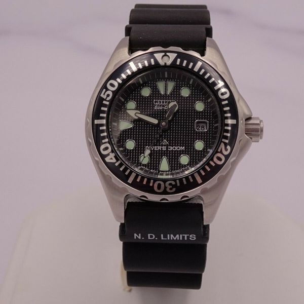 CITIZEN ECO-DRIVE DIVER'S 300M N.D LIMITS WATCH - LADIES- UNWORN- SOLAR ...