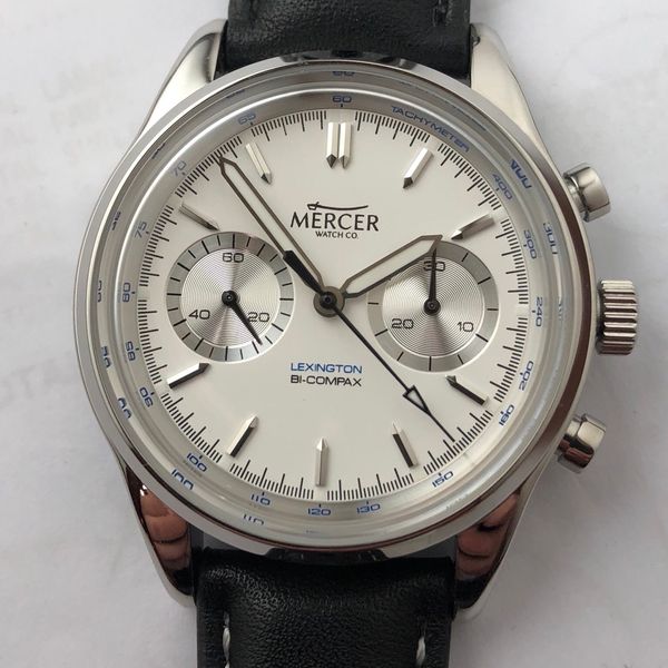 FS: Mercer Watch Co. Lexington Chronograph White/Silver Manual Wind ...