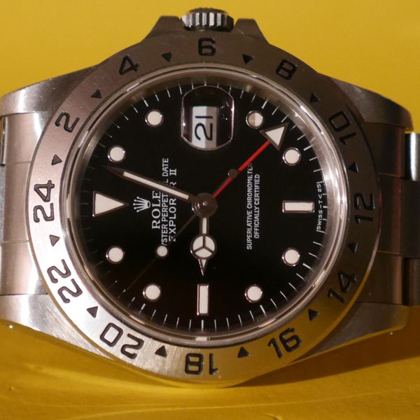 FS--> ROLEX EXPLORER II GMT 40mm Mens, Ref. 16570 Cal. 3185 Circa 1991 ...