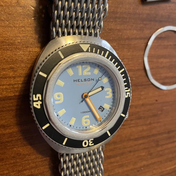 Helson Tortuga light blue dial | WatchCharts Marketplace