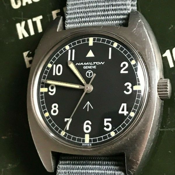 Hamilton Geneve 6bb RAF issue watch 1974 - low issue number | WatchCharts