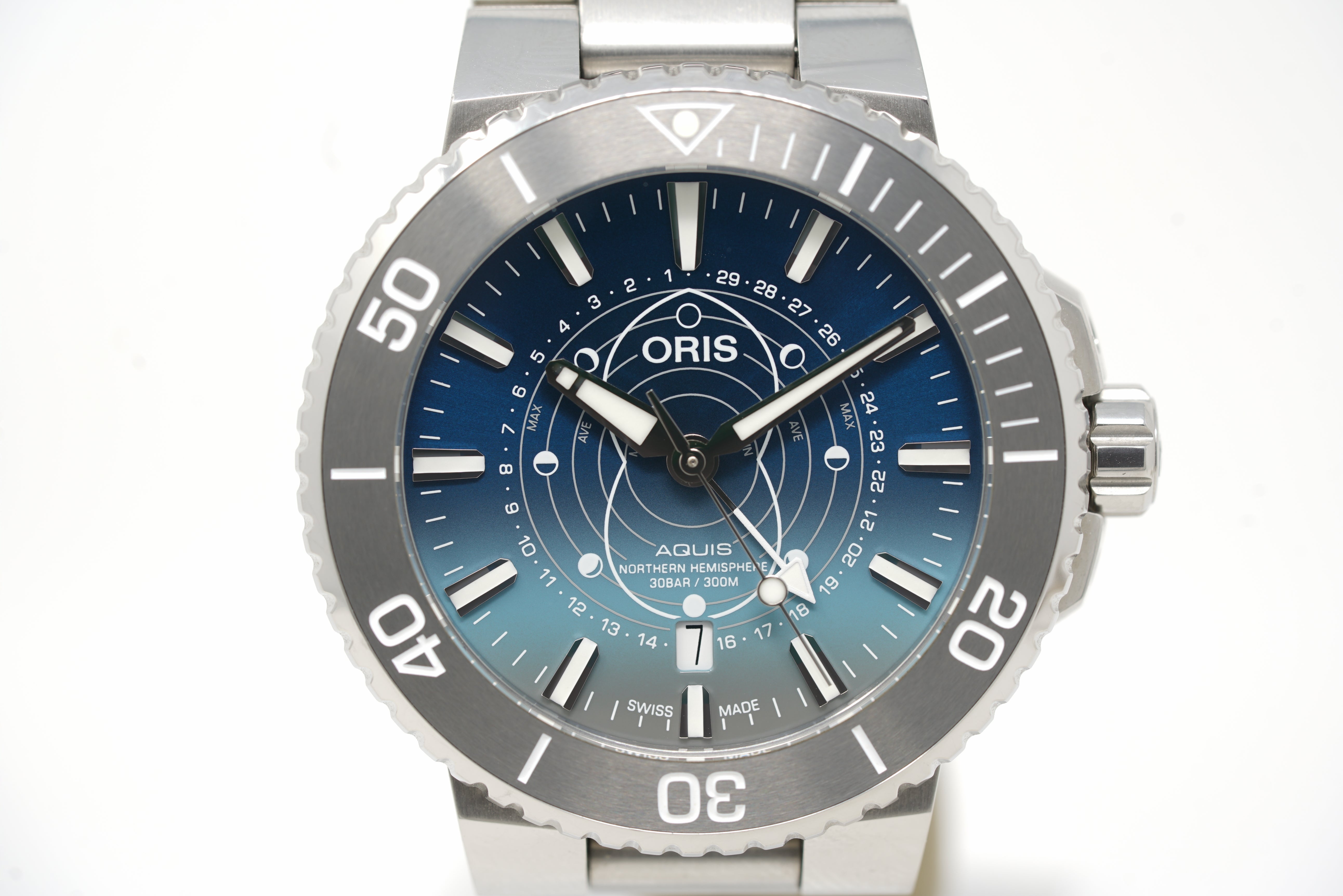 FS: Pre-Owned Oris Aquis Dat Watt Limited Edition 01 761 7765 4185-Set ...