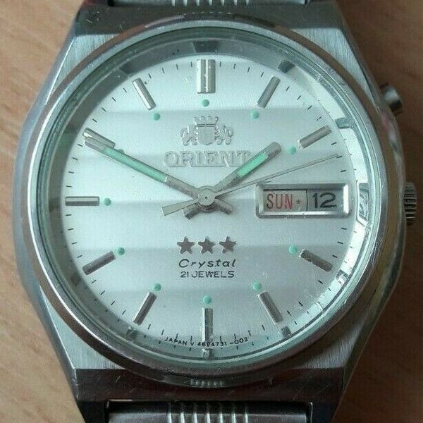 vintage watch ORIENT Crystal 21 Jewels Automatic 469731-6B CA ...