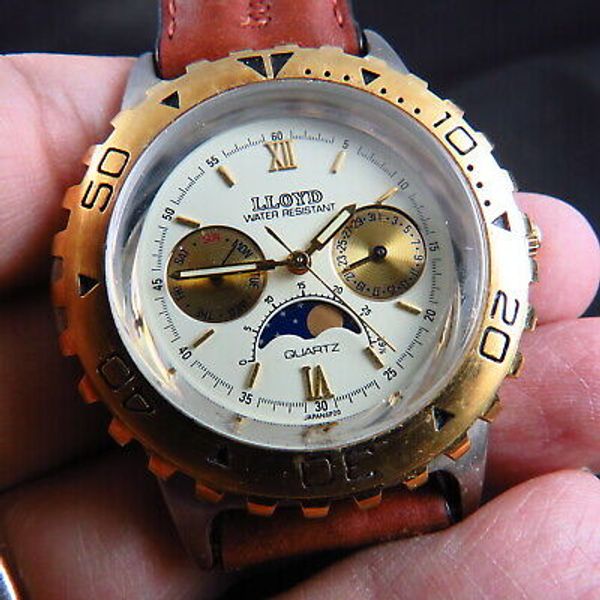 NEW LLOYD DAYDATE MOONPHASE 29 1/2 DAYS QUARTZ MEN WATCH | WatchCharts ...