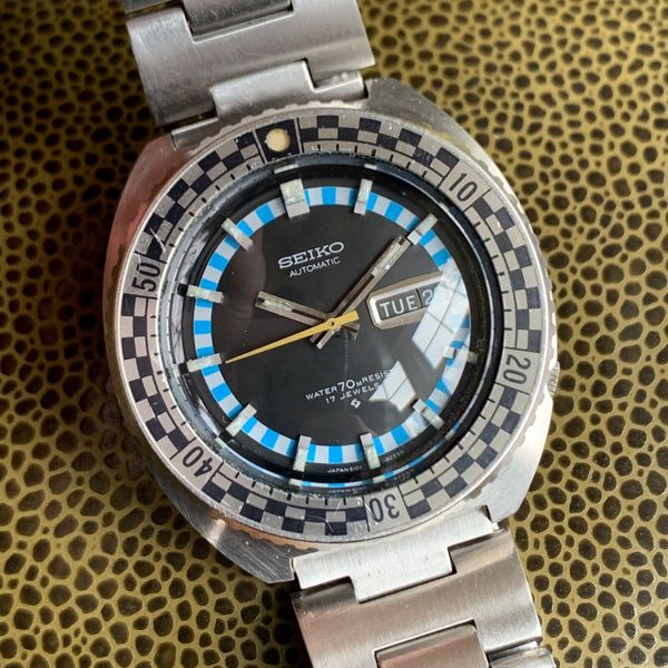 1970 Seiko "Rally Diver" Ref. 6106-8227 Sports 70 Blue Dial Automatic ...