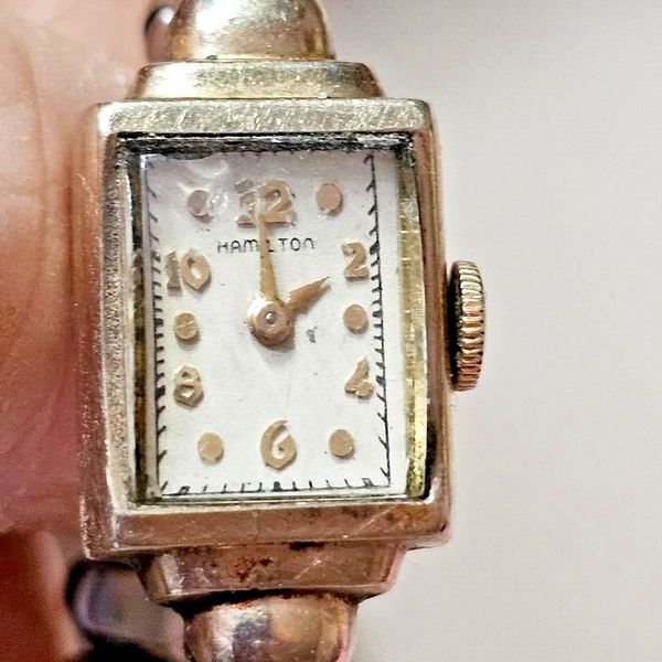 Vintage Hamilton Ladies 10K G.F. Watch. 721 movement, 10K GF Rose Band ...