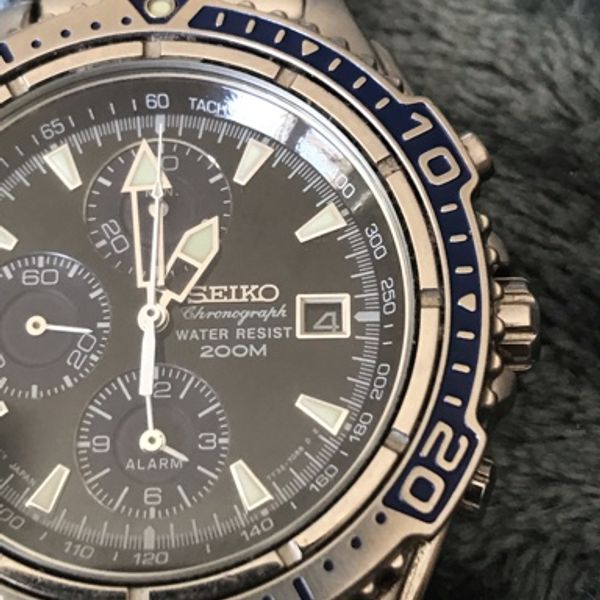 SEIKO SDWC47P 200m Chronograph 7T32-7E49. $125. | WatchCharts Marketplace