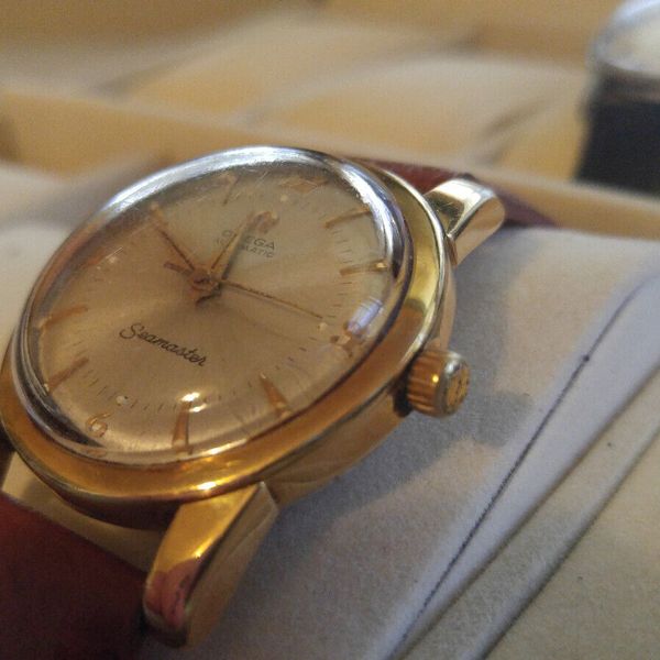 Vintage Omega Seamaster Automatic Wind Men Watch. Early Bumper ...