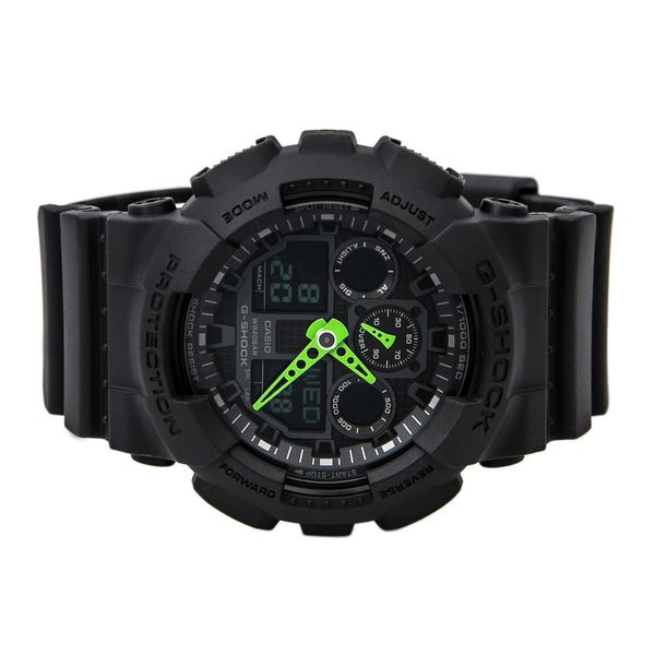 Casio GA100C-1A3 Men's G-Shock Black Ana-Digi Dial Black Resin World Time Watch | WatchCharts ...