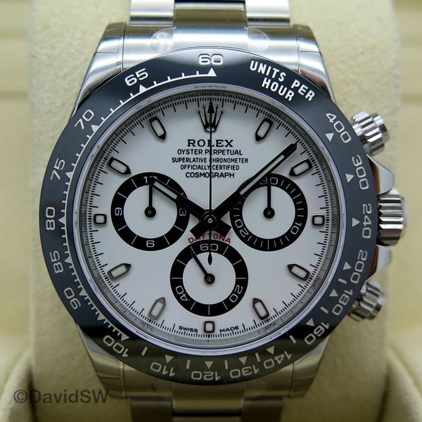 FS: NIB Rolex 116500 COSMOGRAPH DAYTONA CERAMIC BEZEL-WHITE DIAL-BASEL ...