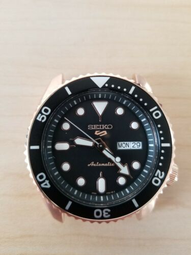 Men's Seiko 5 Sports Automatic Rose Gold Diver SRPD76K Wrist Watch LNIB ...