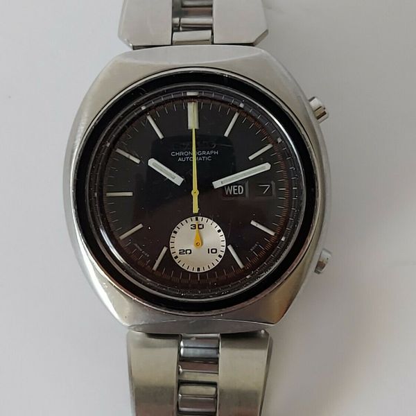 UNIQUE! SEIKO Day/Date Automatic Chronograph 40mm Stainless-Steel Watch ...