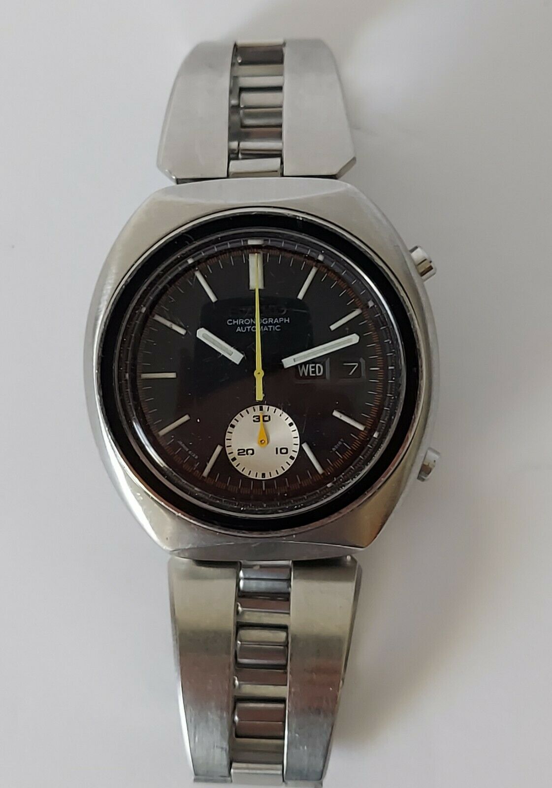 UNIQUE! SEIKO Day/Date Automatic Chronograph 40mm Stainless-Steel Watch ...