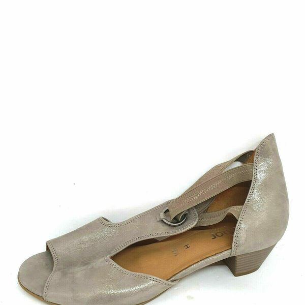 GABOR Women's Sandals Sandals Pumps High Heels Silver Leather UK5.5 Sz ...