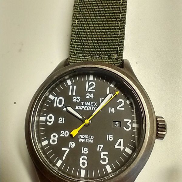 Timex Expedition Quartz 40MM Indiglo Runs Good | WatchCharts Marketplace