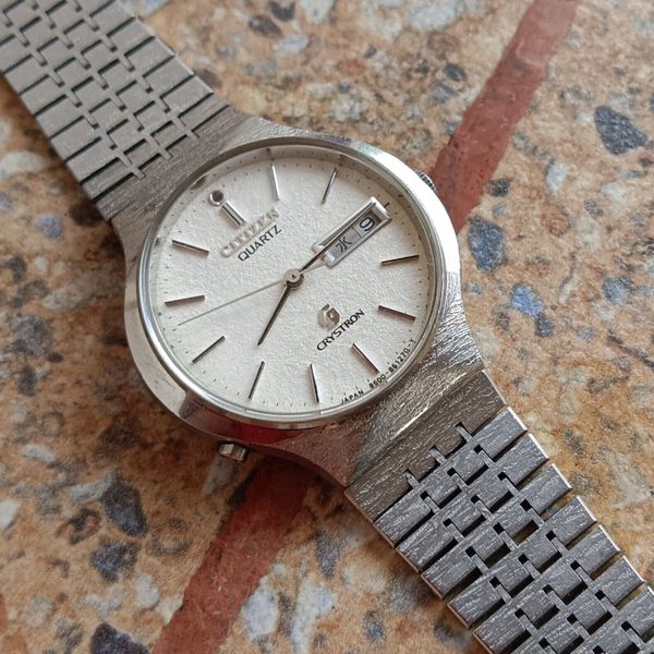 Vintage Citizen CQ Crystron Quartz JDM Kanji April 1976 8600 led ...