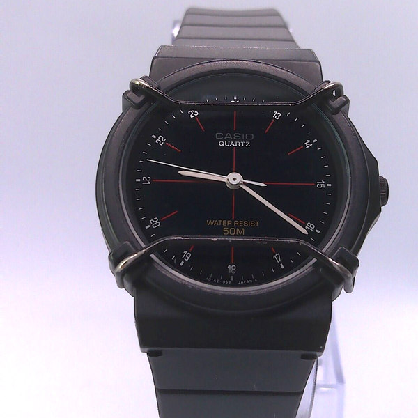 Vintage 1980'S Casio MQ-30W 341 Black Resin Watch Japan 101A2-959 ...