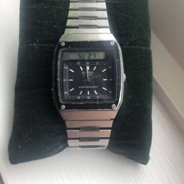 Vintage Seiko H357-5049 Digital Duo-Display “James Bond” Lcd Watch ...