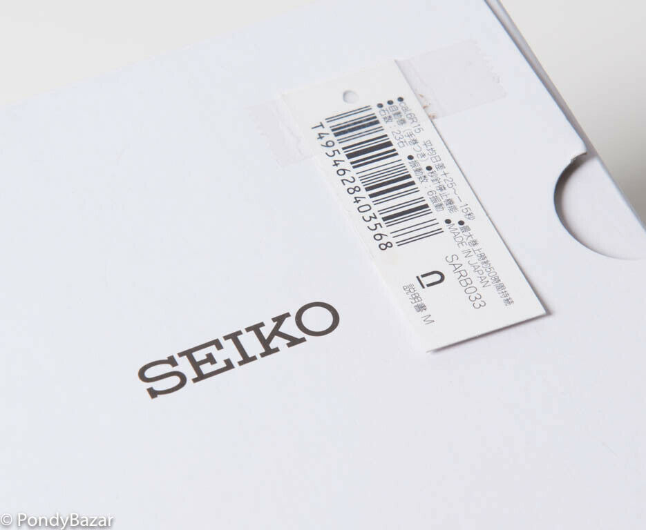 Original Seiko SARB033 packaging | WatchCharts Marketplace