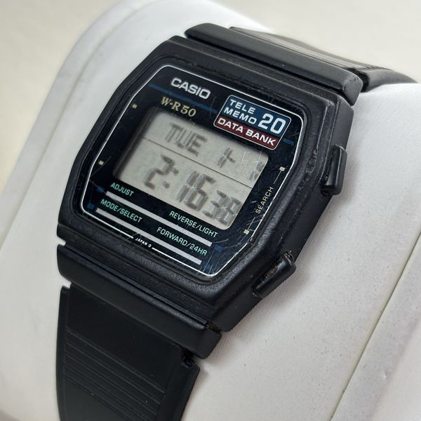 Vintage Casio DB-20W Data Bank Digital Watch Telememo 20 - New Battery | WatchCharts Marketplace