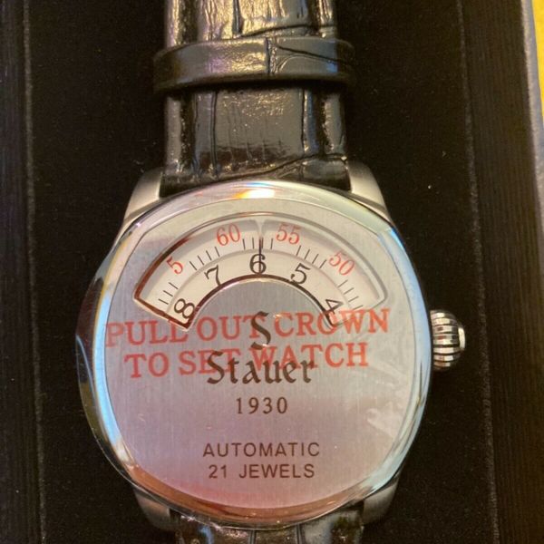 NEW Stauer Dashtronic 1930 Automatic 21 Jewel Mens Watch Stainless ...