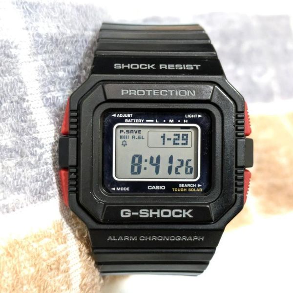 Casio G-Shock II DW-5500C-1 Reissue Tough Solar Watch, Used, Rare Model ...