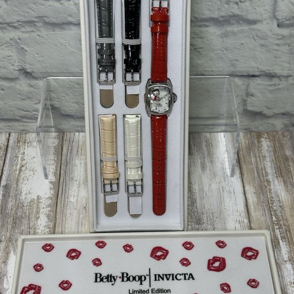 Invicta Betty Boop Watch Set Limited Edition Changeable Bands Unworn In ...